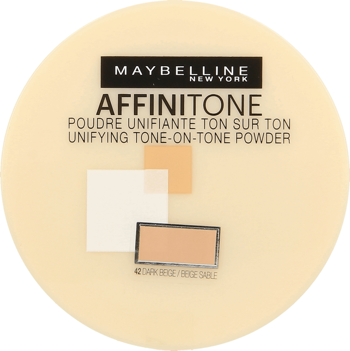 MAYBELLINE, Affinitone, puder nr 42 Dark Beige, 9 g | Drogeria Rossmann.pl