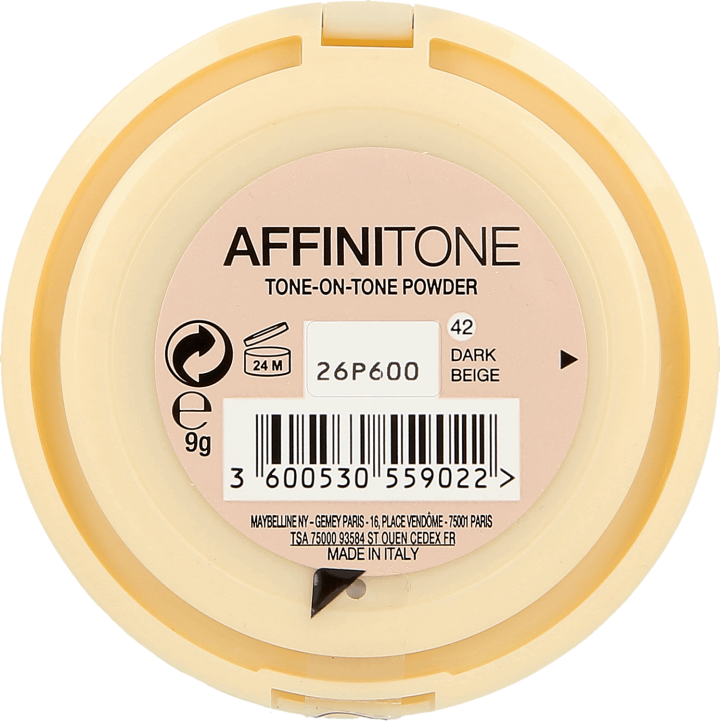 MAYBELLINE, Affinitone, puder nr 42 Dark Beige, 9 g | Drogeria Rossmann.pl