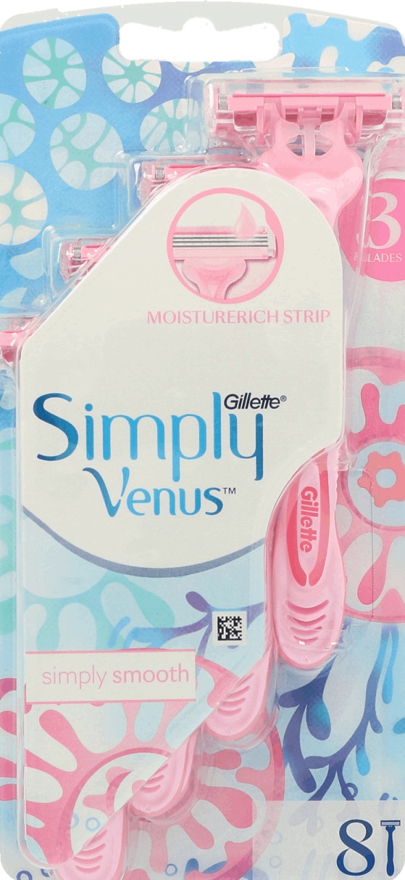 Gillette Venus Simply Venus Jednorazowe Maszynki Do Golenia Dla Kobiet 8 Szt Drogeria