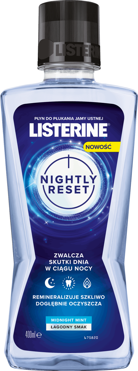 LISTERINE, Nightly Reset, płyn do płukania jamy ustnej Midnight Mint ... LISTERINE, Nightly Reset, płyn do płukania jamy ustnej Midnight Mint ...