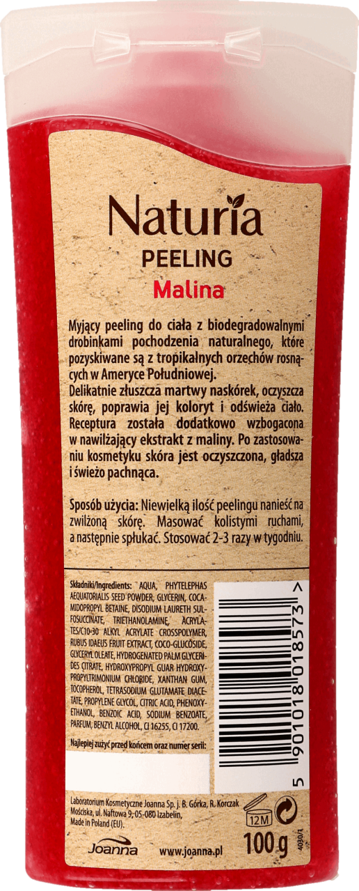 JOANNA NATURIA, peeling drobnoziarnisty malina, 100 g | Drogeria ... JOANNA NATURIA, peeling drobnoziarnisty malina, 100 g | Drogeria ...