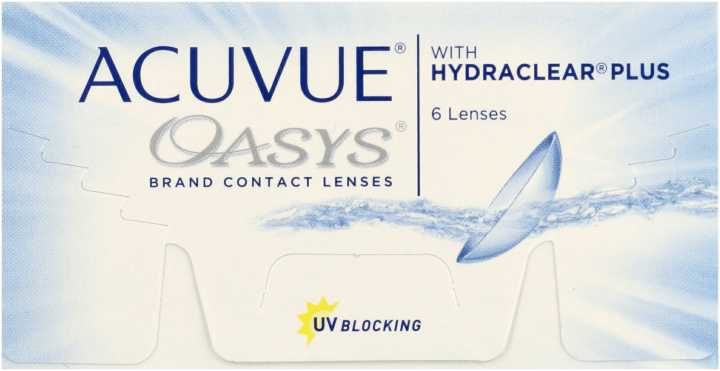ACUVUE OASYS, 14- Days, soczewki kontaktowe z filtrem UV moc: -1, 6 szt ... ACUVUE OASYS, 14- Days, soczewki kontaktowe z filtrem UV moc: -1, 6 szt ...