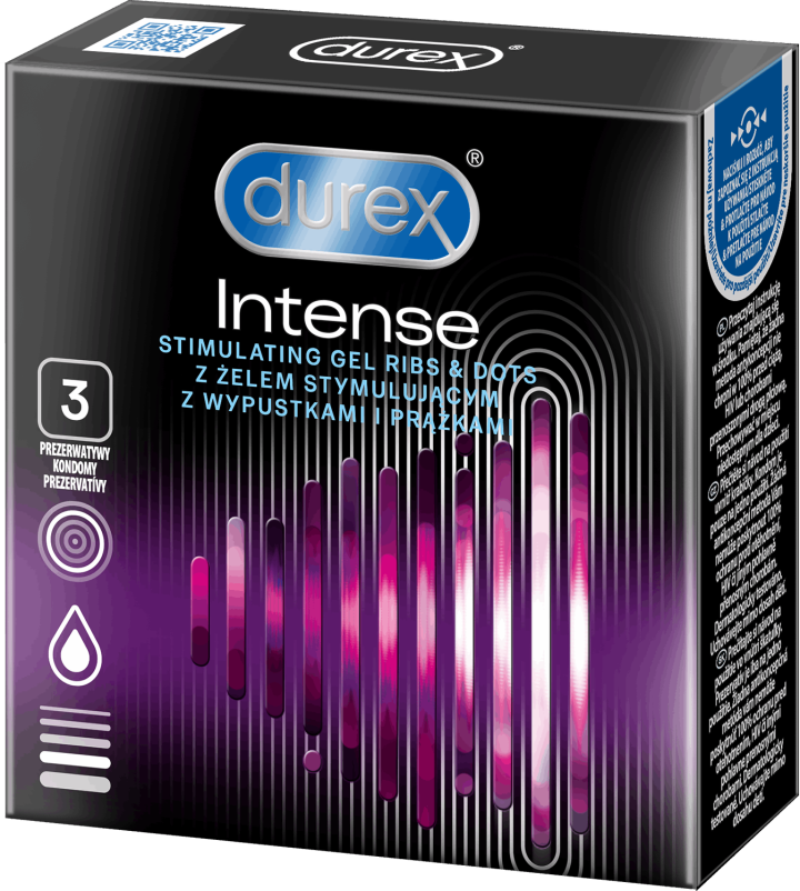 DUREX, Intense, prezerwatywy stymulujące, 3 szt. | Drogeria Rossmann.pl