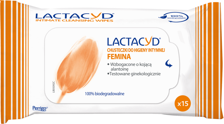 LACTACYD, Femina, chusteczki do higieny intymnej , 15 szt. | Drogeria ... LACTACYD, Femina, chusteczki do higieny intymnej , 15 szt. | Drogeria ...