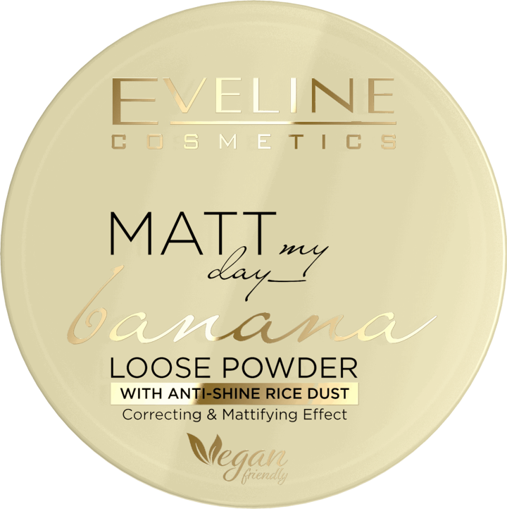 EVELINE COSMETICS, Matt My Day, sypki puder matujący Banana Vegan, 6 g ...
