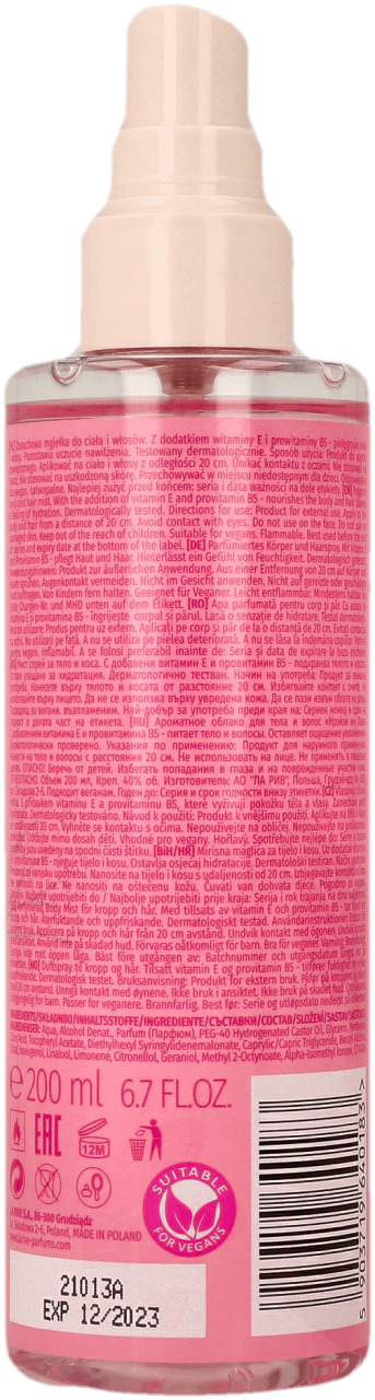 La Rive Zapachowa Mgiełka Do Ciała I Włosów Crazy In Love 200 Ml