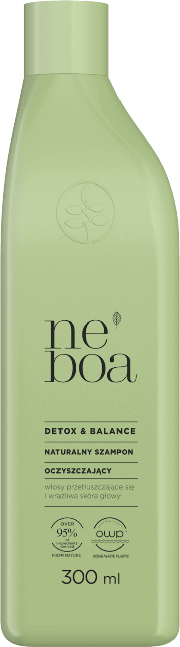 NEBOA, naturalny szampon oczyszczający, Detox&Balance, 300 ml ...