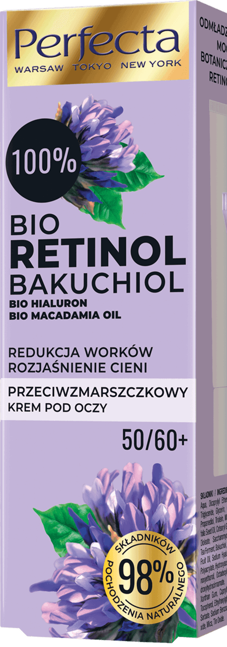 PERFECTA, Bio Retinol, krem przeciwzmarszczkowy pod oczy, 50/60+, 15 ml ...