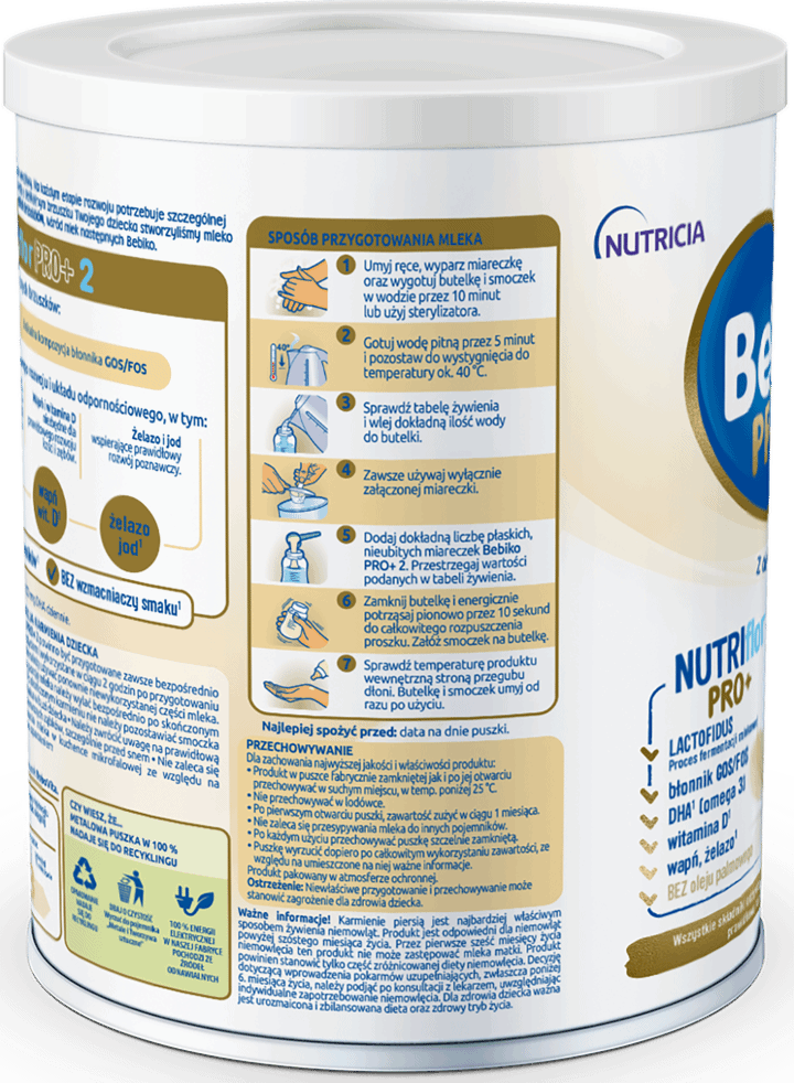 BEBIKO, NUTRIflor PRO+, mleko następne dla niemowląt powyżej 6. m-cu, 2 ... BEBIKO, NUTRIflor PRO+, mleko następne dla niemowląt powyżej 6. m-cu, 2 ...