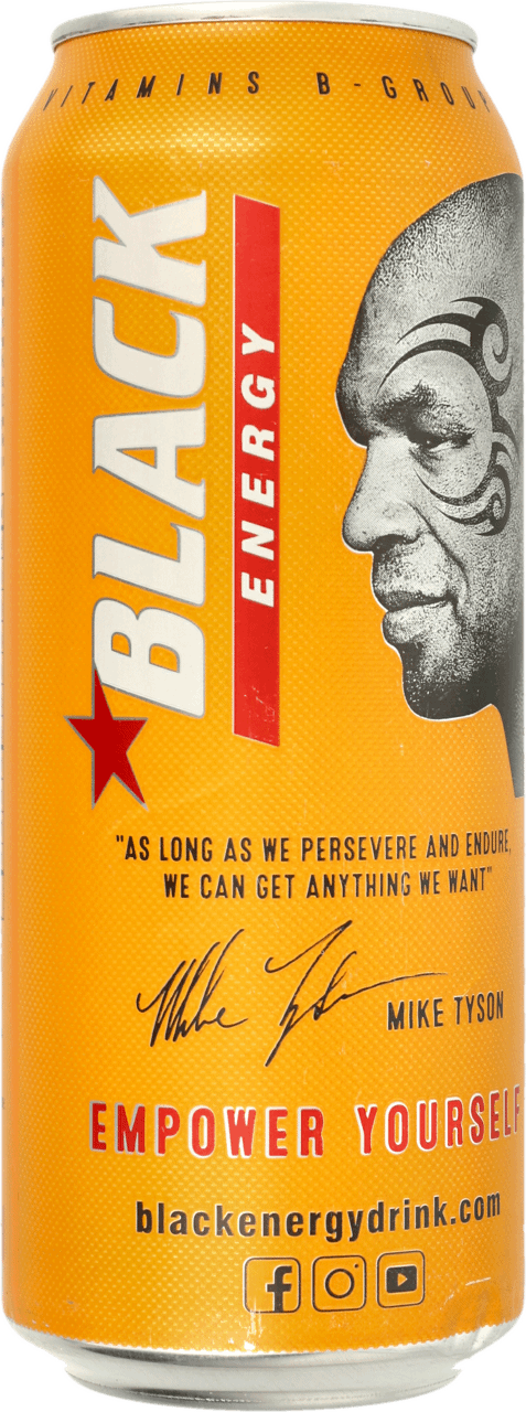 BLACK, Energy, napój energetyczny o smaku mango, 500 ml | Drogeria ...