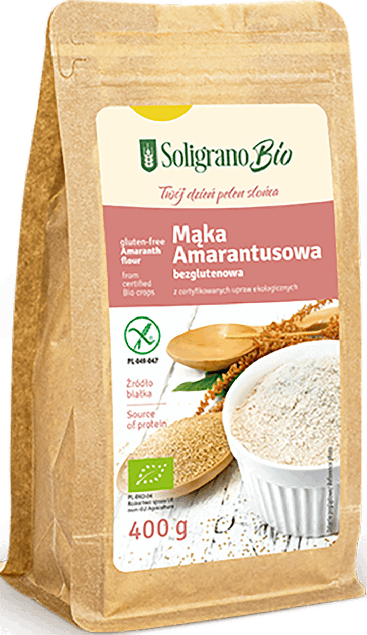 SOLIGRANO, BIO, mąka amarantusowa, bezglutenowa, 400 g | Drogeria ...