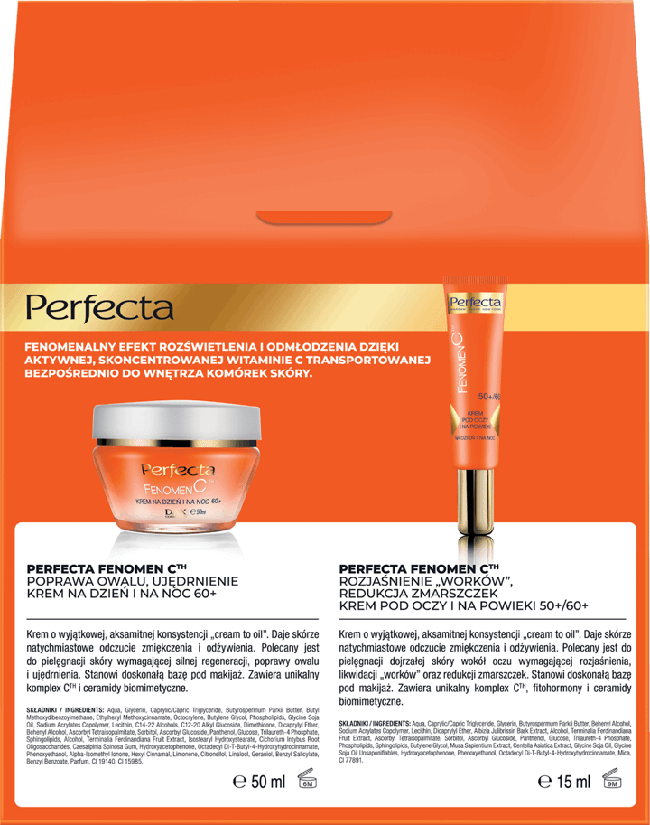 PERFECTA, Fenomen C, zestaw krem + krem pod oczy, 1 szt. | Drogeria ... PERFECTA, Fenomen C, zestaw krem + krem pod oczy, 1 szt. | Drogeria ...